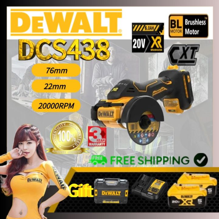 DEWALT DCS438 เครื่องบดมุมไฟฟ้าแบบไม่มีแปรง 20 โวลต์,เครื่องเจียรไฟฟ้า ...