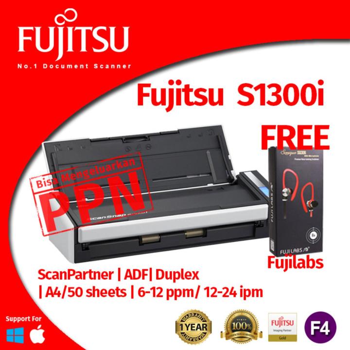 Fujitsu ScanSnap S1300i Mobile Scanner - Silver | Lazada Indonesia