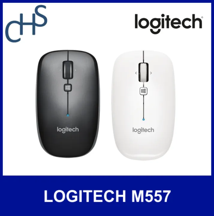 (Original) LOGITECH M557 BLUETOOTH MOUSE (3Y) | Dark Grey | White ...