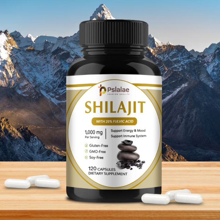 Pslalae Shilajit Supplement Capsules 1,000 mg with 20% Fulvic Acid ...