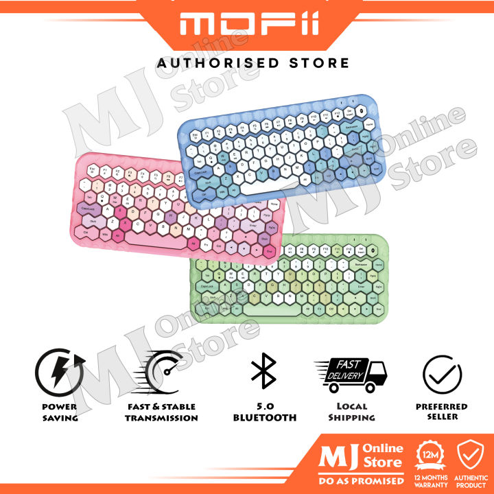 Mofii Honey Bt Wireless Bluetooth Keyboard （honeycomb Lazada