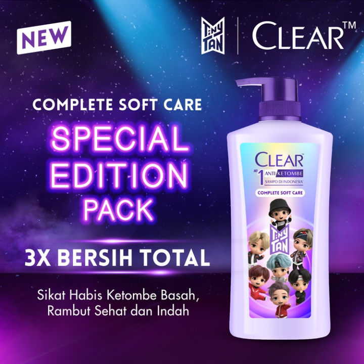CLEAR Shampoo Anti Ketombe Complete Soft Care TINY TAN Special Edition / Dandruff 660ML / 660 ML ...