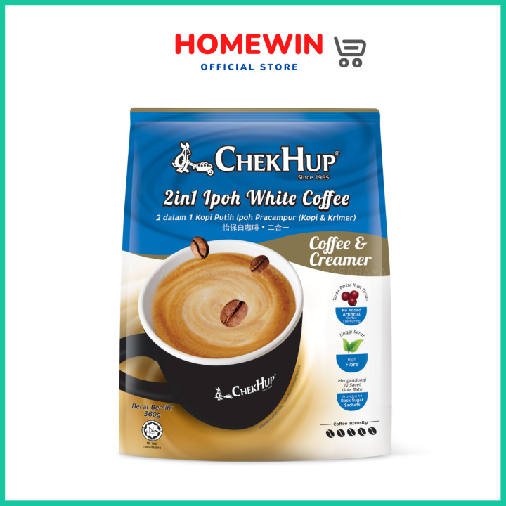 Chek Hup 2in1 Ipoh White Coffee & Creamer (30g x 12 Sachets) | Lazada