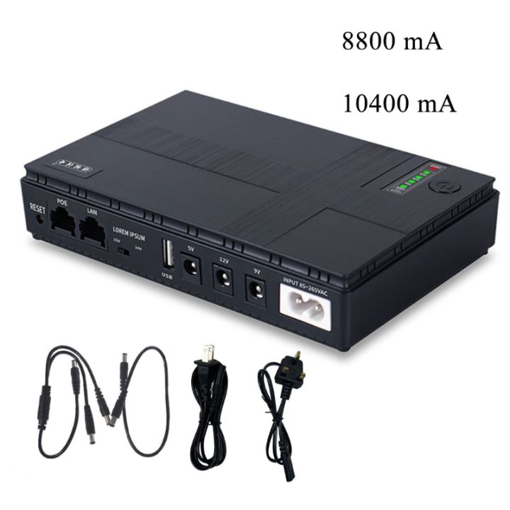 【Hot-Selling】 8800/10400mah Mini Ups 5v 9v 12v Uninterruptible Power ...