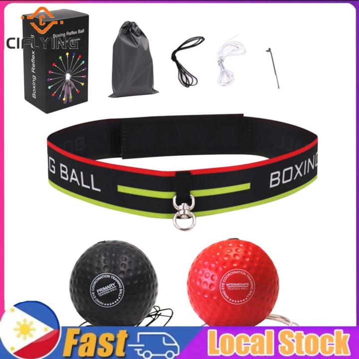 【Arrive In 1-3 Days】Head-Mounted Boxing Reflex Speed Ball Raising ...