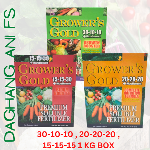 GROWERS GOLD PREMIUM SOLUBLE FERTILIZER 1 KILOGRAM BOX | Lazada PH