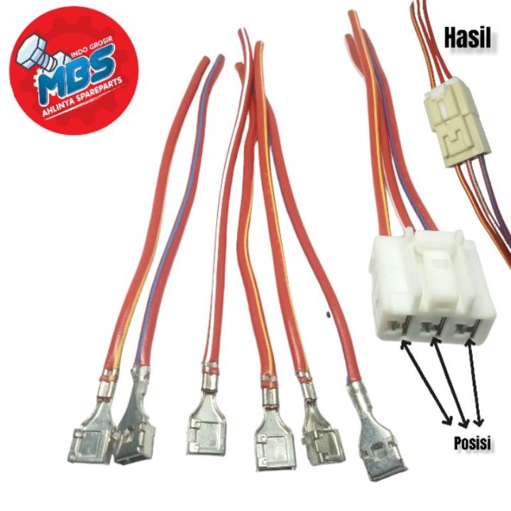 SKUN KABEL KUNINGAN SOKET SPUL YAMAHA AEROX N MAX x MAX LAXSI FREEGO ...
