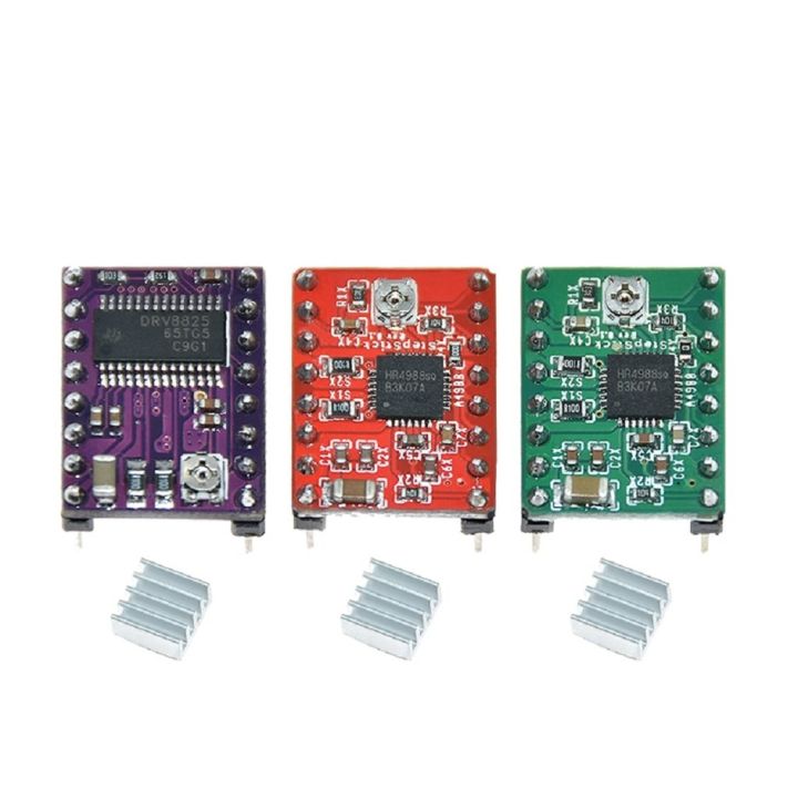 Module điều khiển động cơ A4988, DRV8825 (Kèm Tản Nhiệt) mạch điều khiển động cơ bước microstep ...
