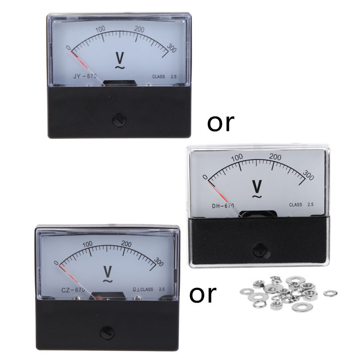 AC 0-300V Analog Panel Volt Voltage Meter Voltmeter Gauge Used for Industrial | Lazada
