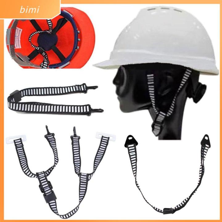 BIMI Blackwhite Safety Helmet Strap D Shape Y Shape Adjustable Length ...