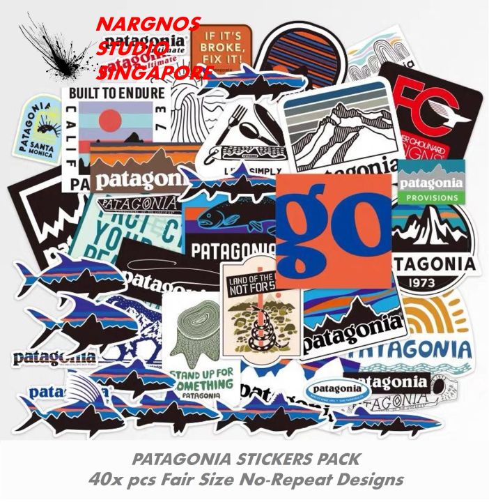 (Studio Exclusive) Patagonia Series Outdoor Adventure Waterproof Decal ...