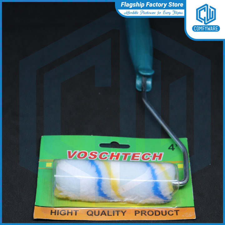 Voschtech 4" (Inches) Baby/Tiny Paint Brush Roller Cotton with Handle ...