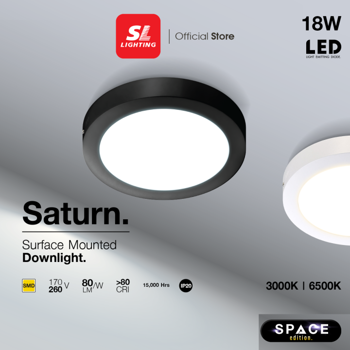 SL LIGHTING | Surface Mounted Downlight LED โคมไฟติดเพดาน ดาวน์ไลท์ติด ...