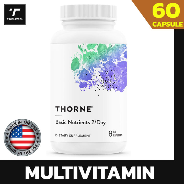 THORNE Basic Nutrients 2/Day Daily Multivitamin with Optimal ...