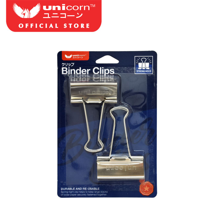 Unicorn 2 Pcs 51mm Binder Clip UBC-51WG / RG | Lazada