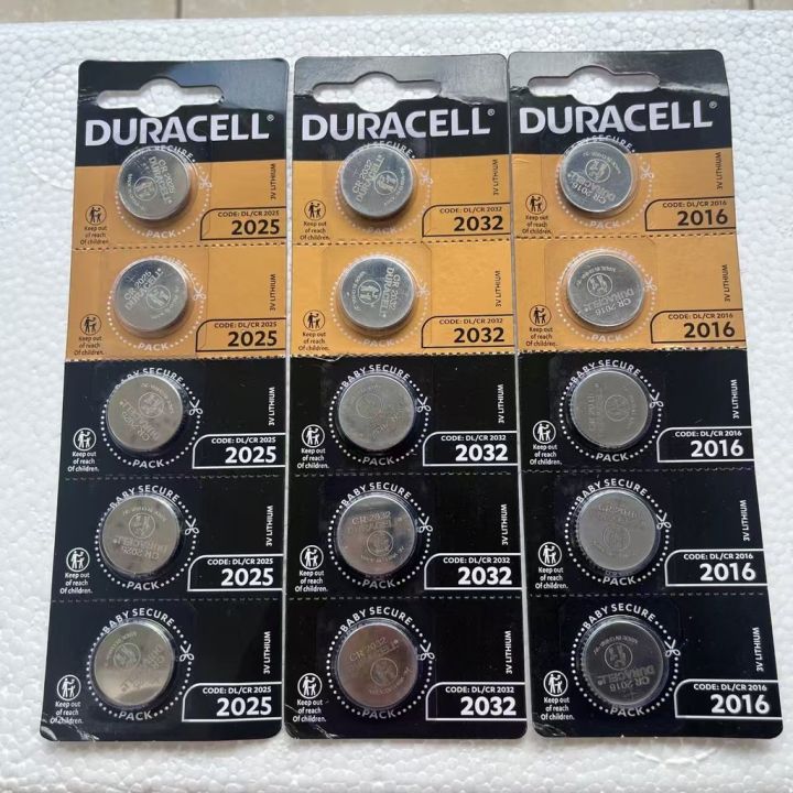 Duracell Lithium Coin Cell 3V Battery CR2032 CR2025 CR2016 5PCS | Lazada