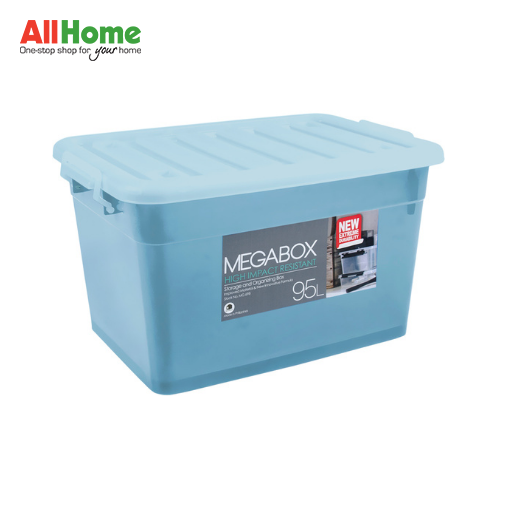 MEGABOX Storage Box 95 Liters (Trans Blue, Trans Clear) | Lazada PH