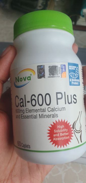 [TY PHARMACY] NOVA CAL-600 PLUS (600MG ELEMENTAL CALCIUM & ESSENTIAL ...