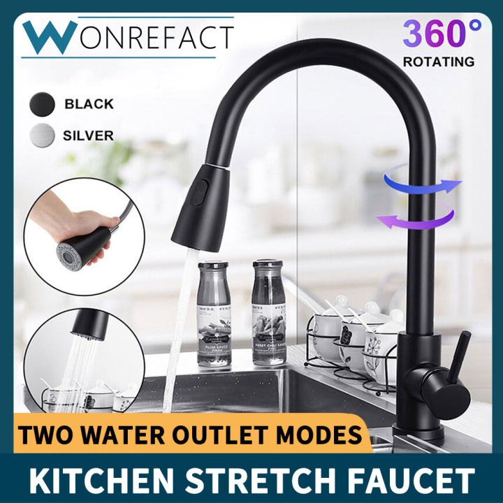 Kitchen Faucet Pull Out Kitchen Sink Mixer Faucet with Extended Pull ...
