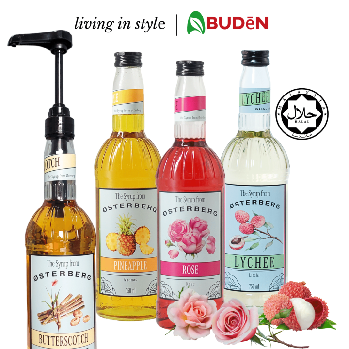 Abuden Osterberg Syrup 750ml Halal Coffee Mixer Soda Water Fruity ...