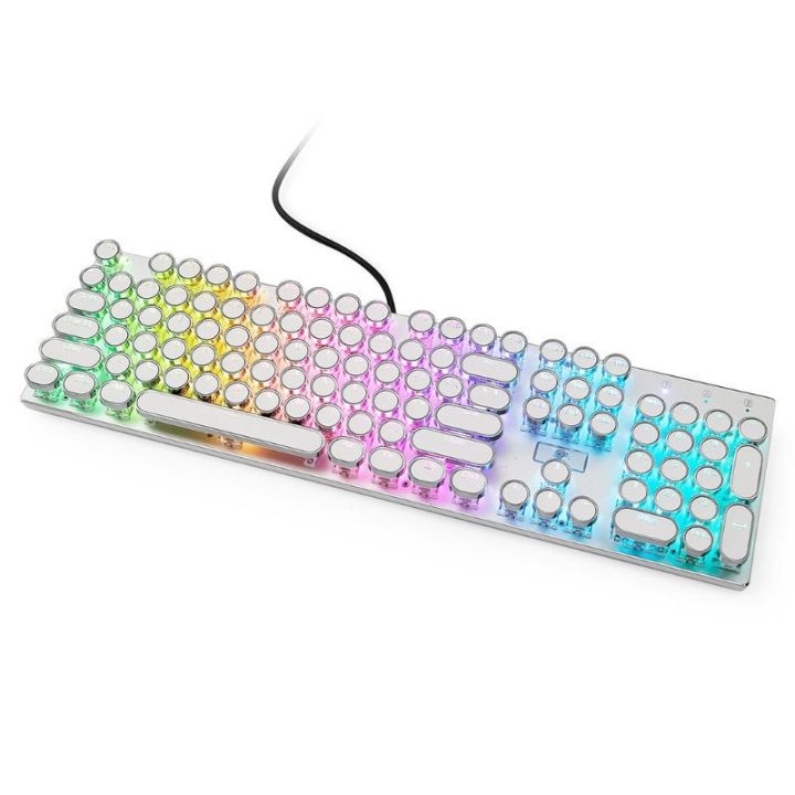 DIY Keycap Retro Steam Punk Typewriter Mechanical Keyboard 104 87 ...