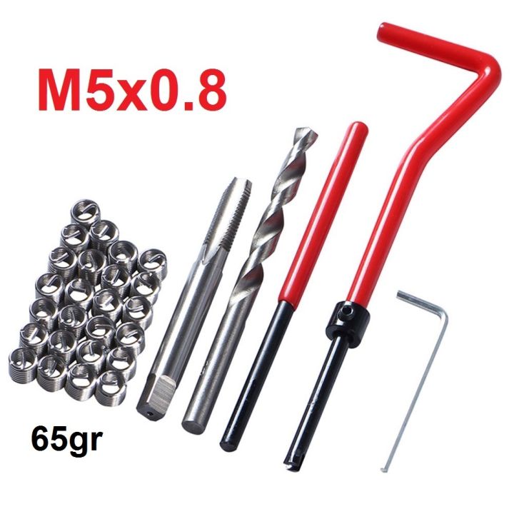 Recoil Helicoil Thread Repair Pro M6 M8 M5 M10 Alat Mobil Motor Ulir ...