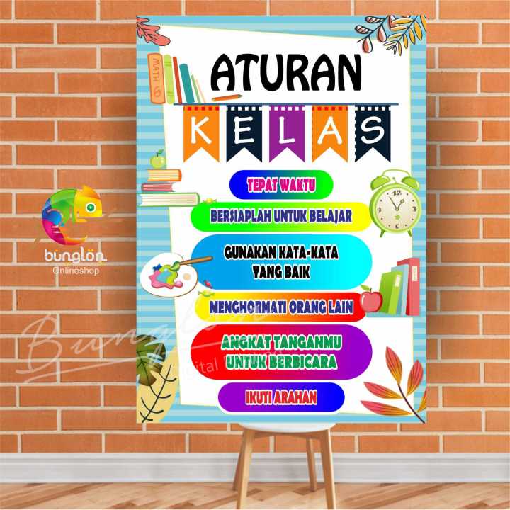 Poster Peraturan Ruang Kelas, Pedoman Ruang Kelas, Edukasi Anak, Dll ...