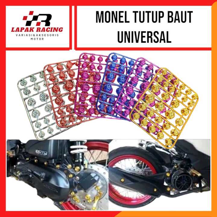 MONEL TUTUP BAUT COVER BAUT PROBOLT FLOWER SETS UNIVERSL SEMUA JENIS ...