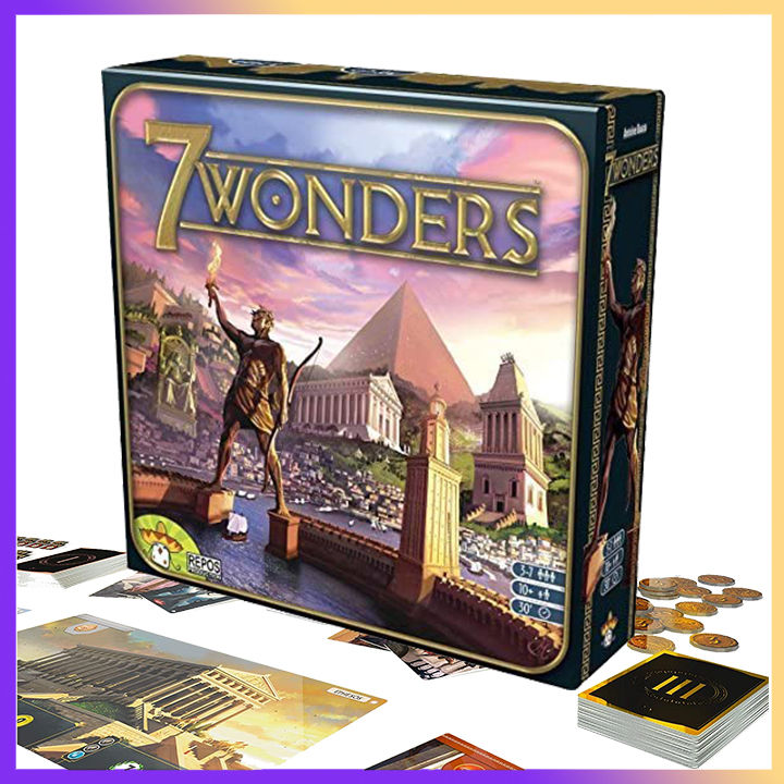 7 Wonders Strategy War Board Game | 3-7 Players | Fun Civilization ...