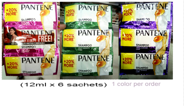 Pantene Shampoo Sachets sold per half dozen ( 6 sachets only) | Lazada PH