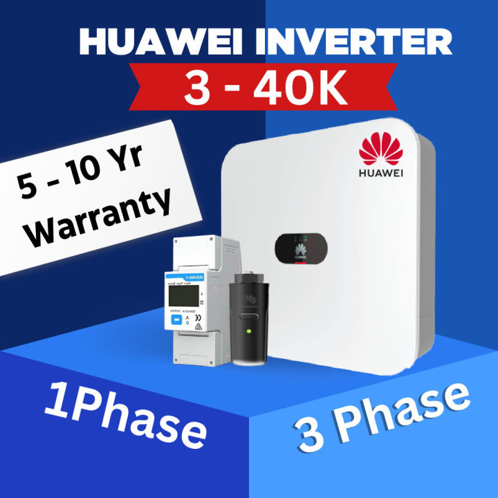 อินเวอร์เตอร์ HUAWEI Inverter พร้อม Smart Meter CT 3kw 5kw 10kw 15kw ...