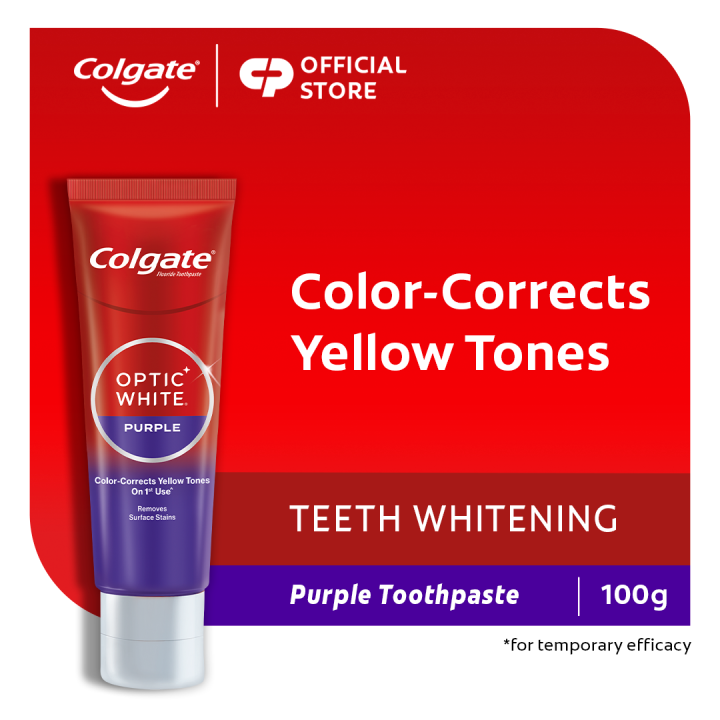Colgate Optic White Purple Toothpaste 100g | Lazada PH