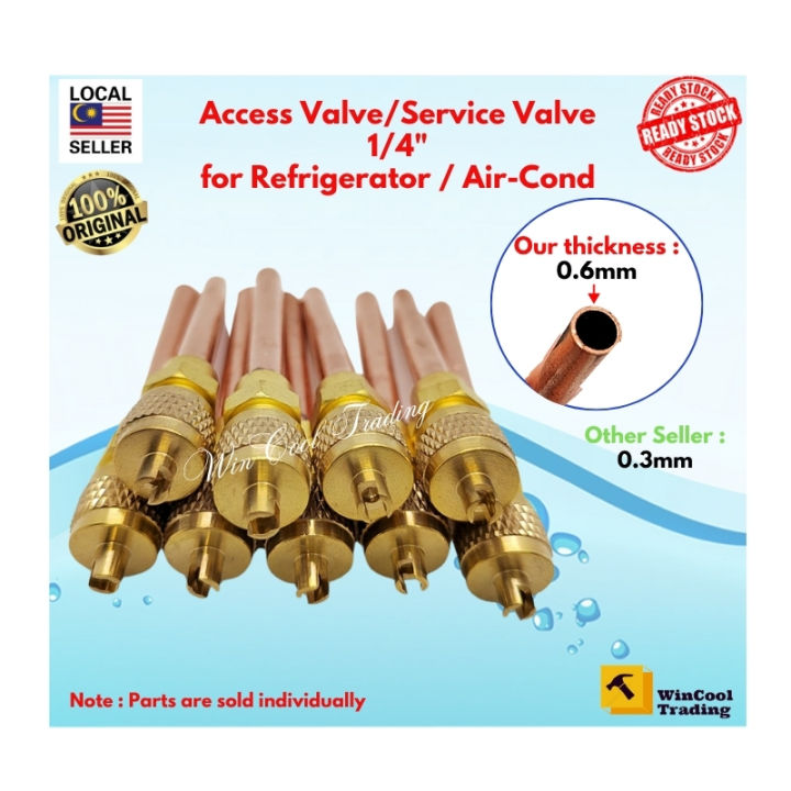 1/4" Access Valve/Service Valve For Refrigeration system/ Air-cond | Lazada