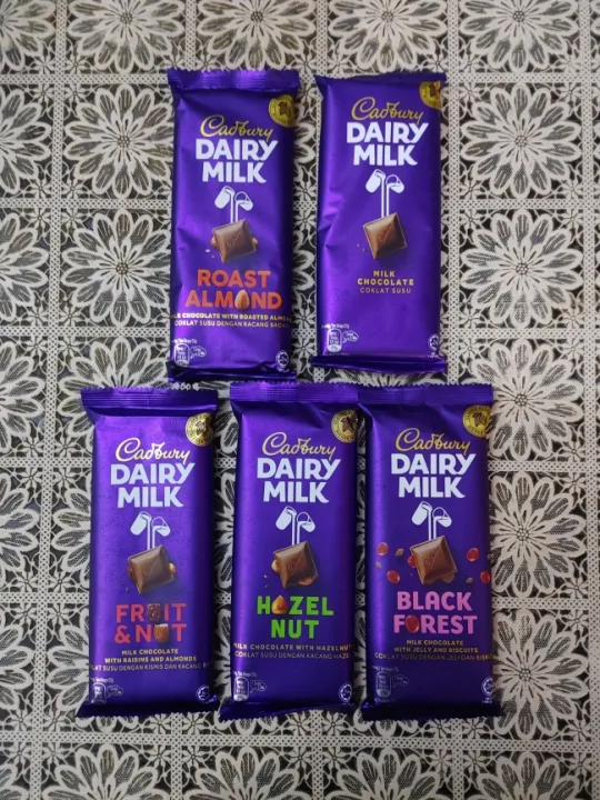 BUY 1 TAKE 1 CADBURY Dairy Milk 130g Chocolate - Roast Almond, Black Forest, Hazelnut, Fruit ...