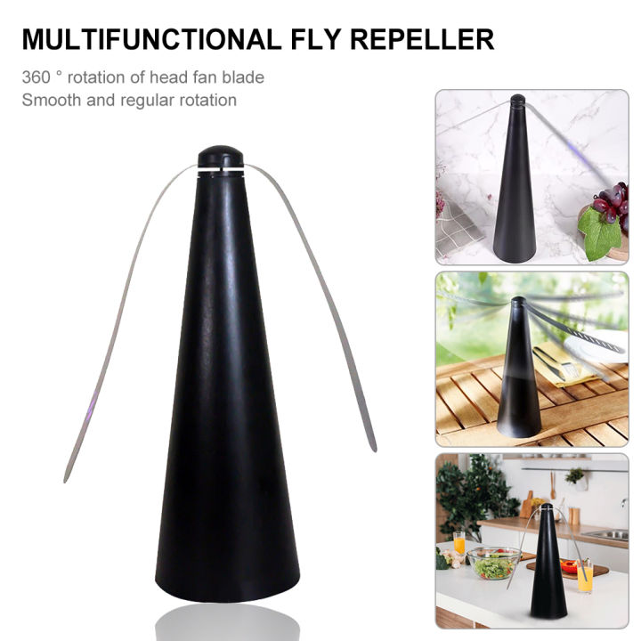FreeShip Fly Repellent Fan Outdoor or Indoor Table Use Deterrent Fan ...