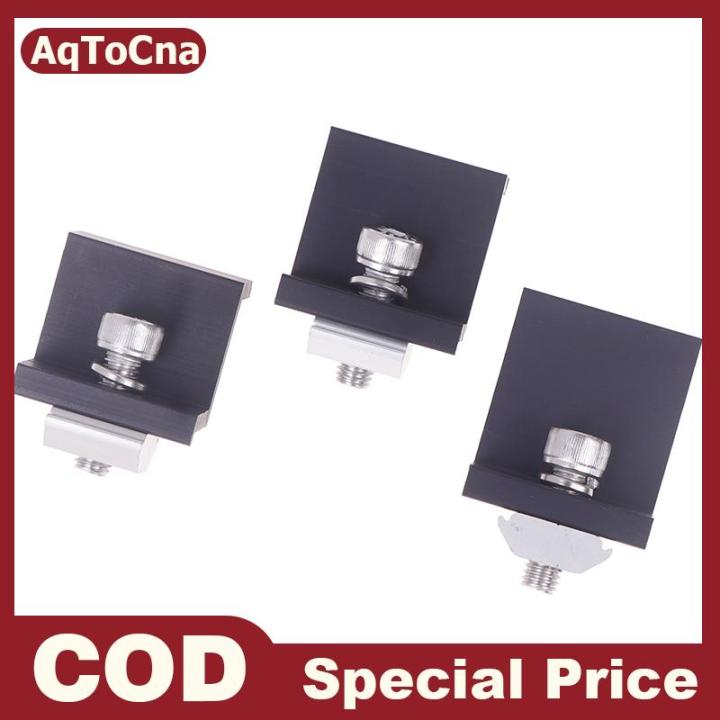 AqToCna 10pcs Solar Panel Mounting Fixing Clamp Adjustable Bracket End ...