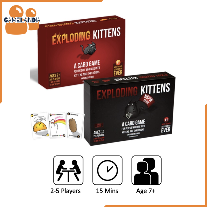 [SG STOCK] Exploding Kittens Card Board Game Party Get-together Drinking Cards Game | Lazada ...