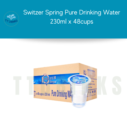 Switzer Spring Pure Drinking Water 230ml x 48cups | Lazada Singapore