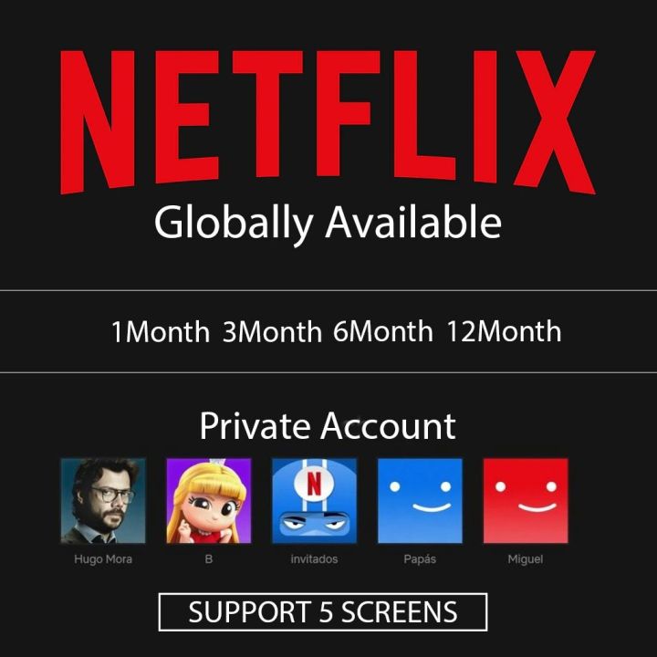 Netflix Premium 4k Private Account unlimited Private pin 1/3/6 BULAN ...