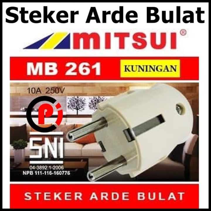 steker bulat MITSUI sudah SNI & terminal kuningan | Lazada Indonesia