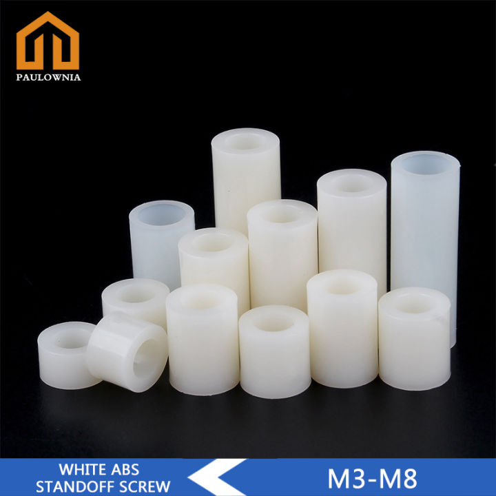 Hàng Có Sẵn Miếng Đệm Nylon Không Ren Màu Trắng M3 M4 M5 M6 Vòng Đệm ABS Rỗng OD7mm-11mm Bảng ...