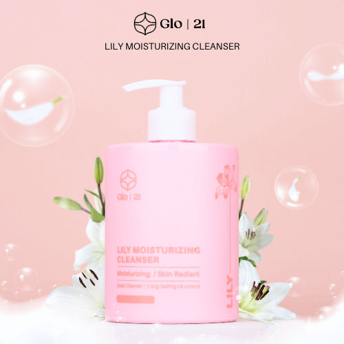 GLO21 LILY MOISTURIZING CLEANSER- Deep Cleanse, Moisturizing, Removes ...