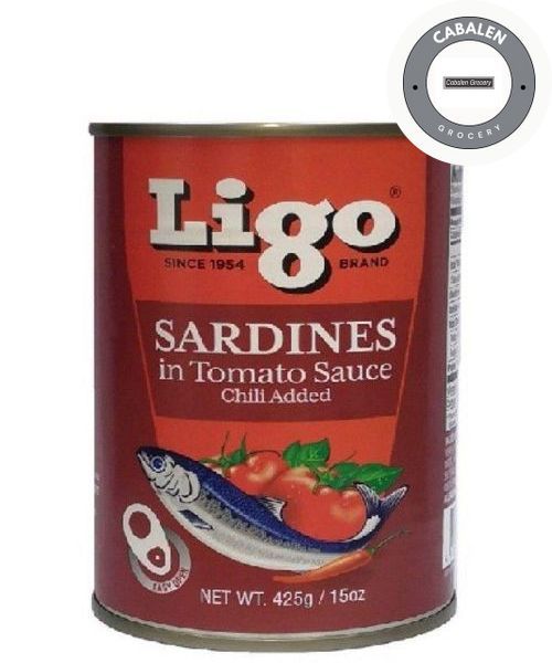 Ligo Sardines In Tomato Sauce Chili Added Easy Open Can 425g Spiced ...