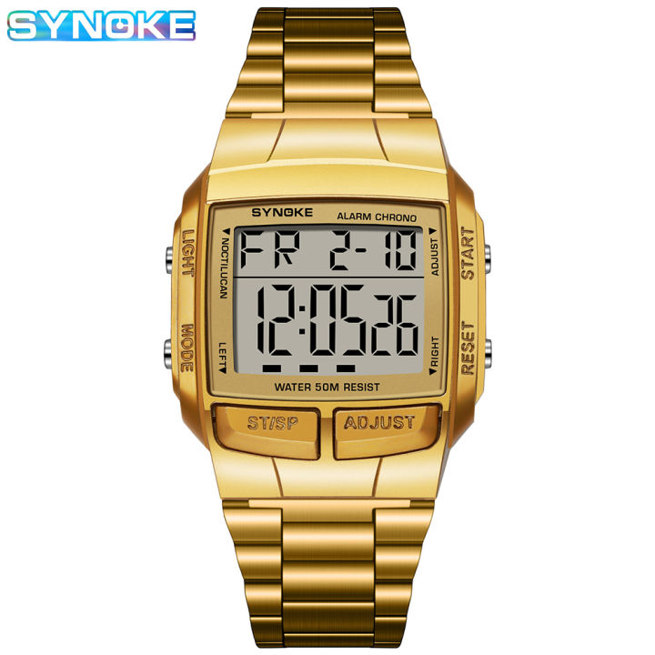 SYNOKE Men Watch New Light Display Stopwatch Sports Digital Watch ...