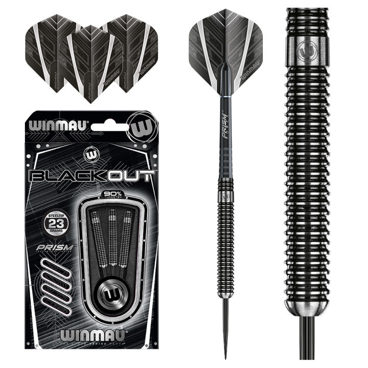 Winmau Dart Pin Blackout 90% Tungsten 23 grams | Lazada PH