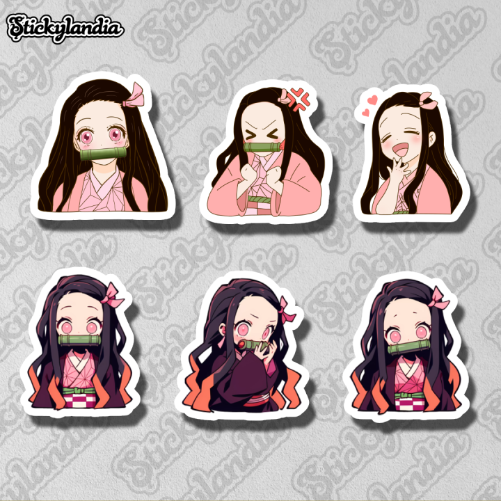 Stickylandia Demon Slayer Nezuko High Quality Waterproof Vinyl Sticker ...