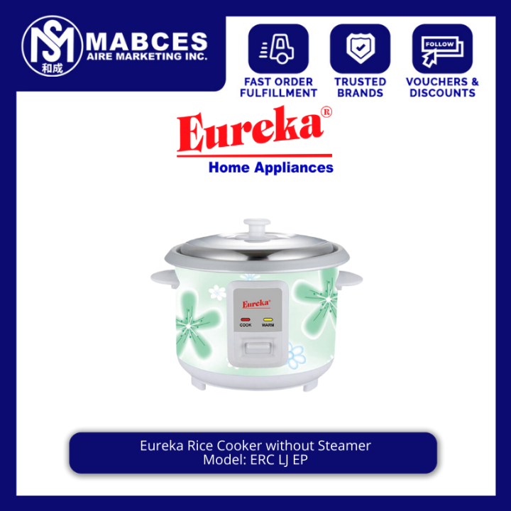 Eureka 1.5L Rice Cooker without Steamer ERC 1.5 LJ EP | Lazada PH