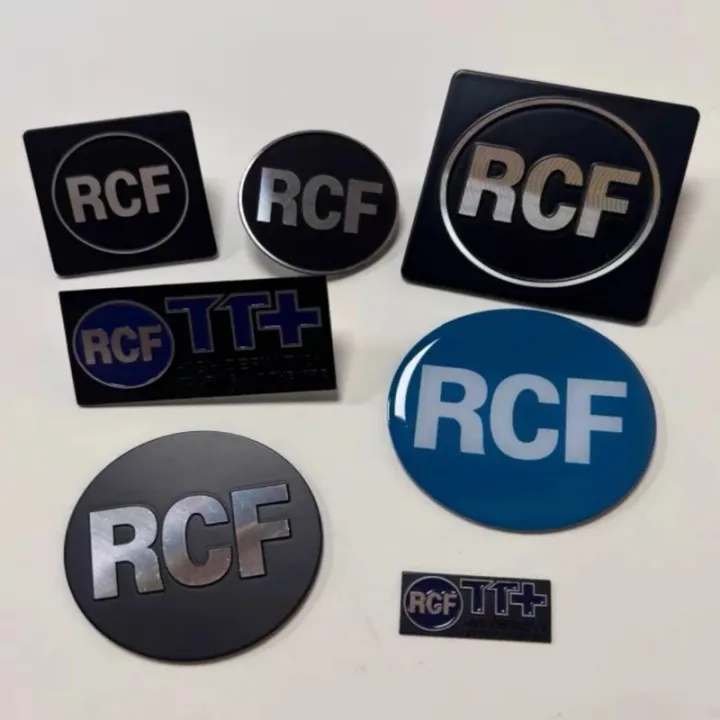 2/5/10/20PCs RCF speakers high-quality emblem logo 3D metal hi-fi car ...