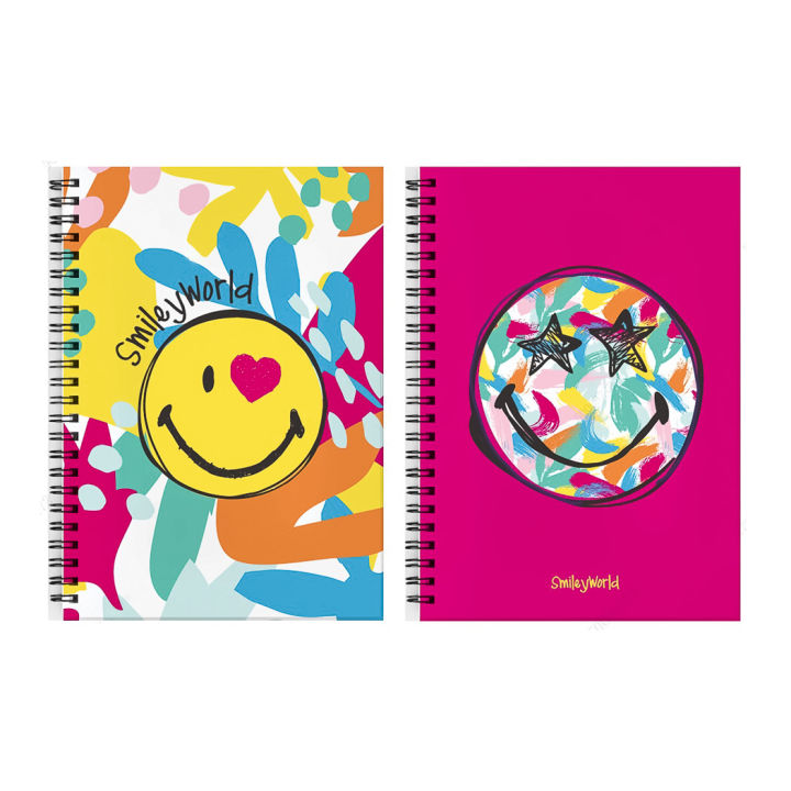 MINISO Smiley Collection 50Sheet A5 Wirebound Book 2 Assorted Models ...