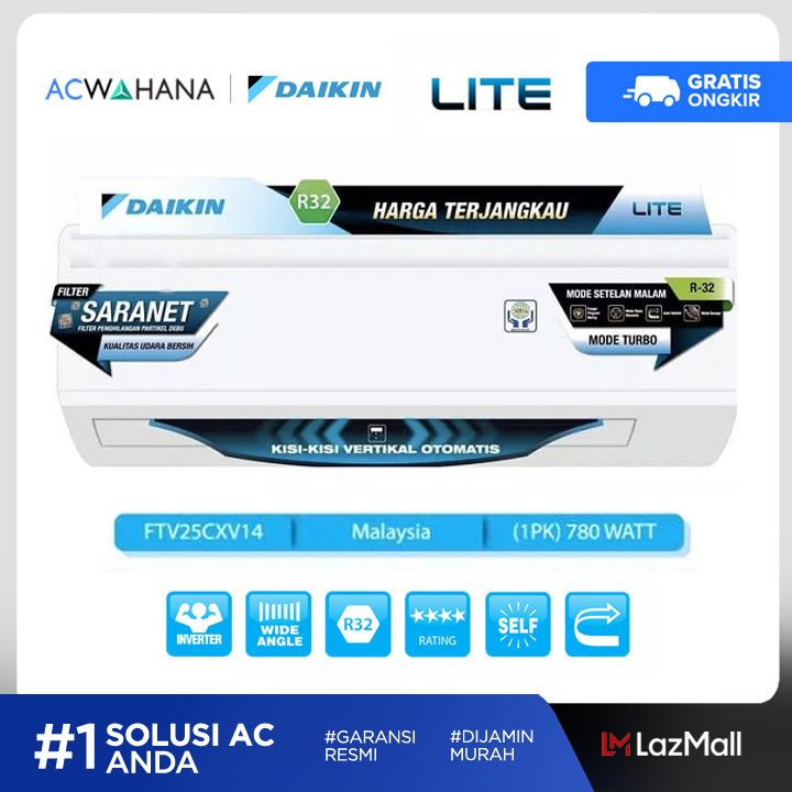 Daikin AC Split Dinding Standard Malaysia Lite R32 1 PK - FTV25CXV14 ...